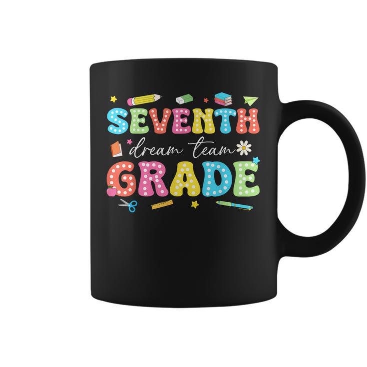 7Th Grade Dream Team Groovy First Day Of Seventh Grade Coffee Mug | Mazezy