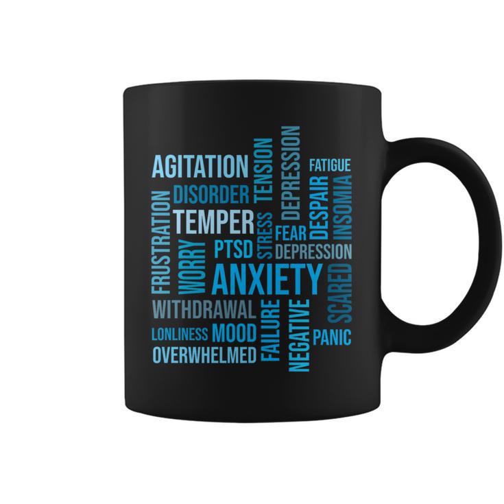 Anxiety Depression Disorder Mental Health Awareness Coffee Mug - Monsterry