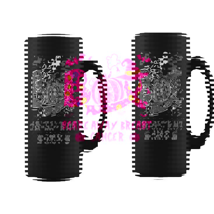 Boo Scare Away Breast Cancer Awareness Pink Pumkin Ghost Coffee Mug ...