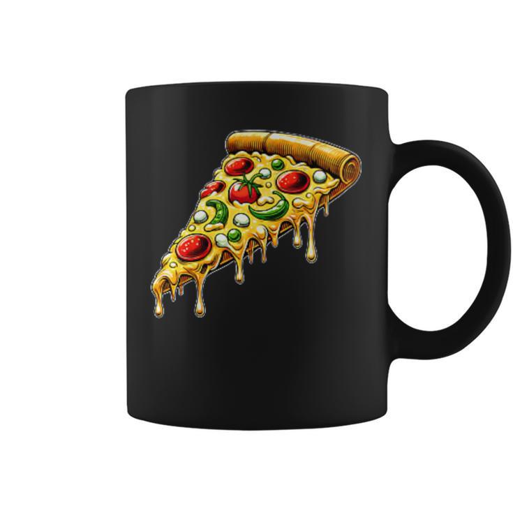 Cheesy Melting Pizza Slice Food Lover Pizza Pocket Coffee Mug - Monsterry
