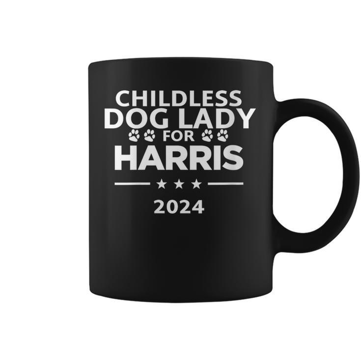 Childless Dog Lady For Harris 2024 Coffee Mug - Monsterry