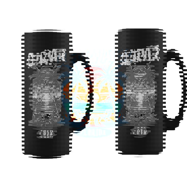 Clearwater Beach Florida Vintage Spring Break Vacation Retro Coffee Mug ...