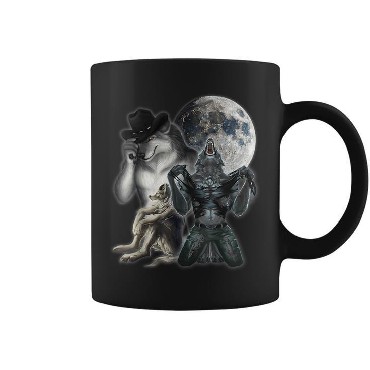 Cringe Alpha Wolf Meme Werewolf Coffee Mug - Thegiftio UK