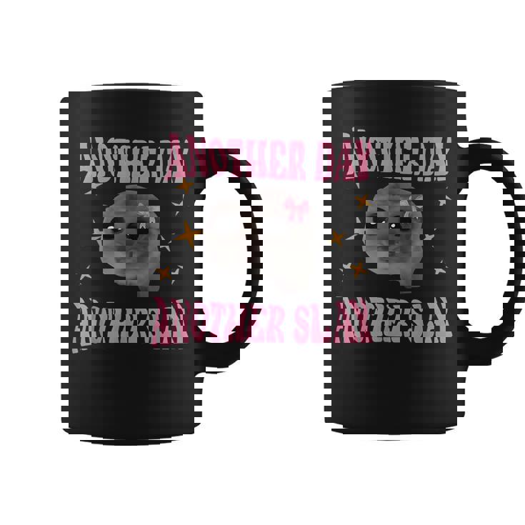 Another Day Another Slay Sad Hamster Meme Retro Groovy Coffee Mug ...