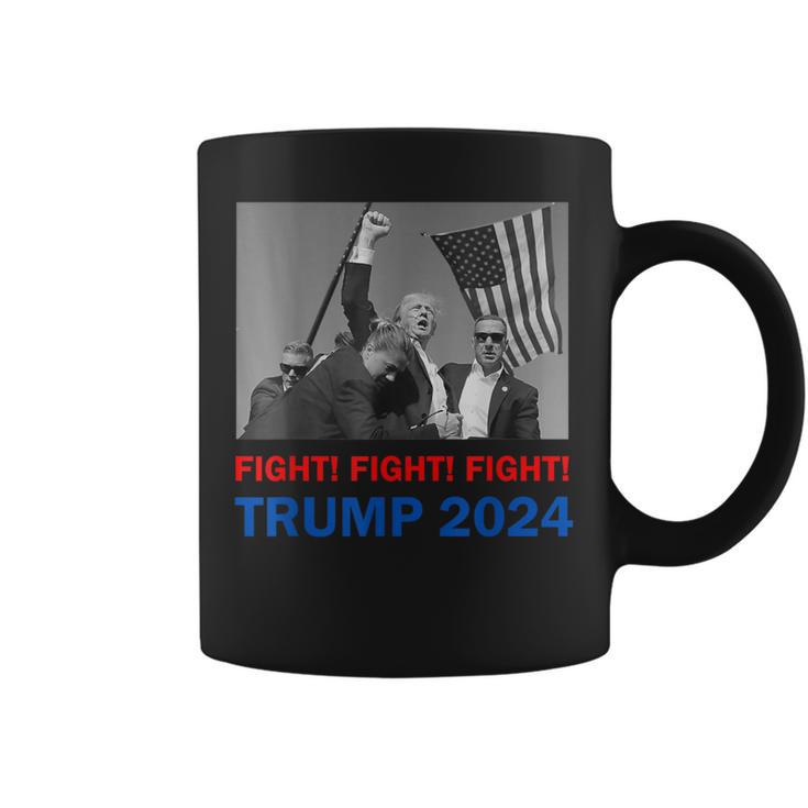 Donald Trump 2024 Fight Fight Fight Donald Trump Fist Pump Coffee Mug ...