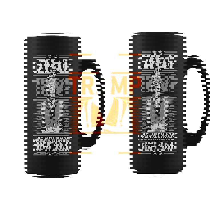 Donald Trump Garbage Orange Reflective Safety Vest Coffee Mug - Thegiftio