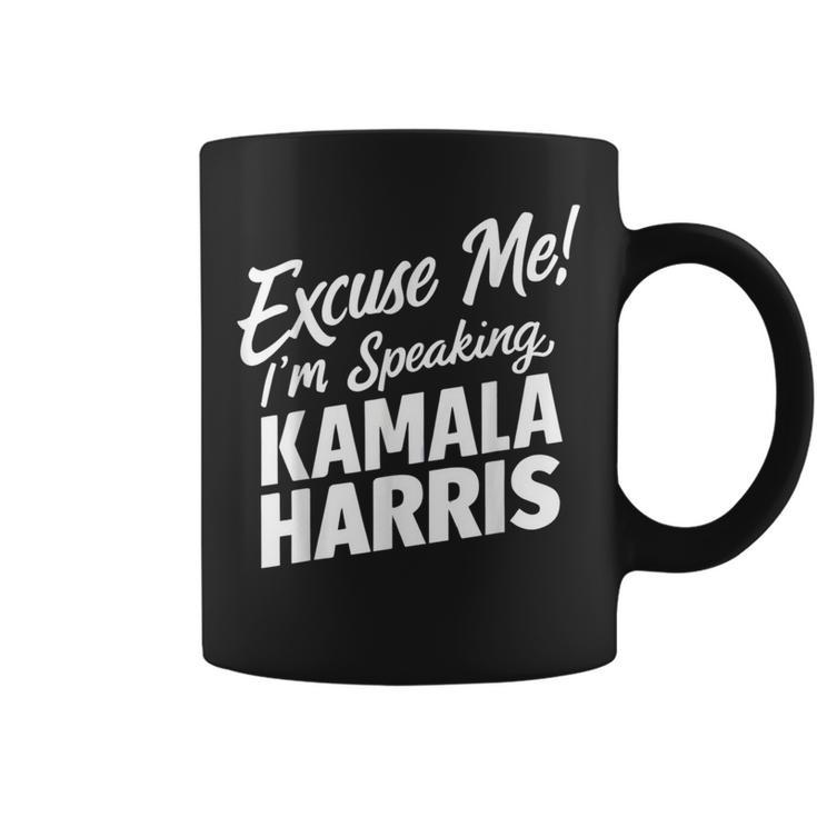 Excuse Me I'm Speaking Kamala Harris Big Girl Power Pardon Coffee Mug ...