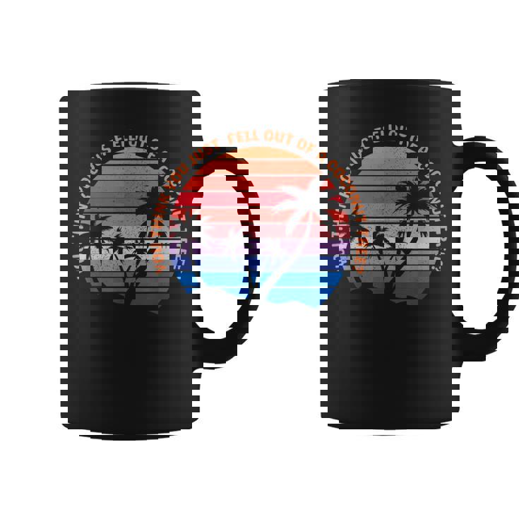 Fell Out Of A Coconut Tree Kamala Harris President 2024 Meme Coffee Mug ...