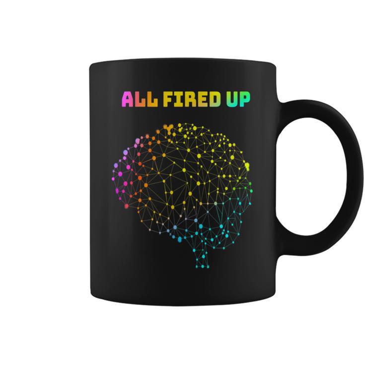 All Fired Up Autism Dyslexia Adhd Neurodiversity Fasd Be You Coffee Mug ...