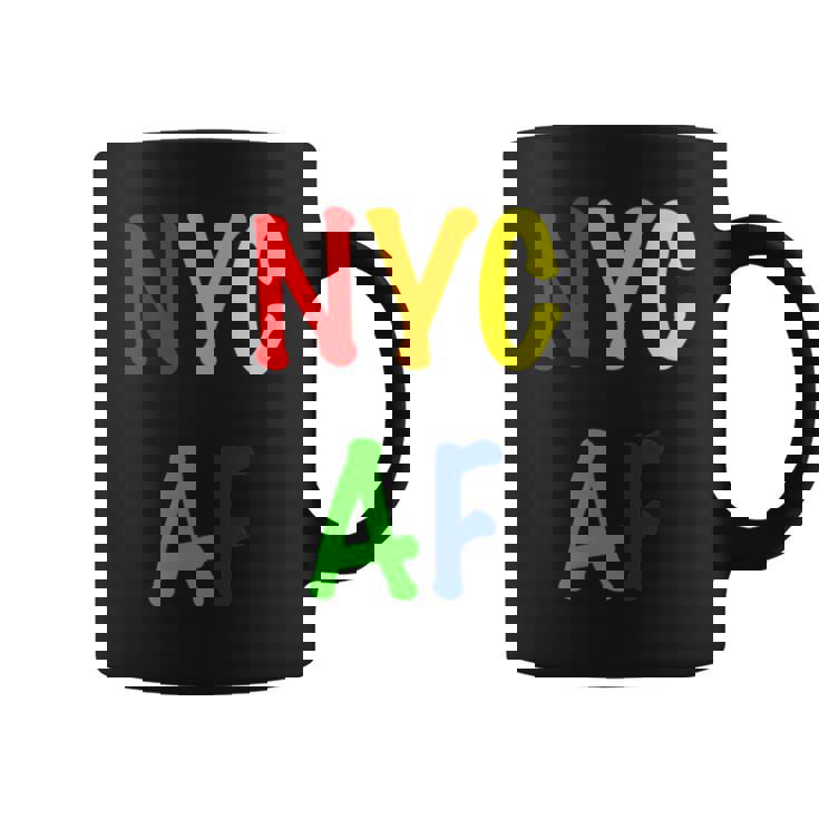 Fun Rainbow Nyc Af Pride Parade Gay March Coffee Mug - Monsterry