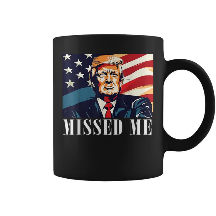 Donald Trump Missed Me Assassination Attempt 2024 Coffee Mug | Mazezy