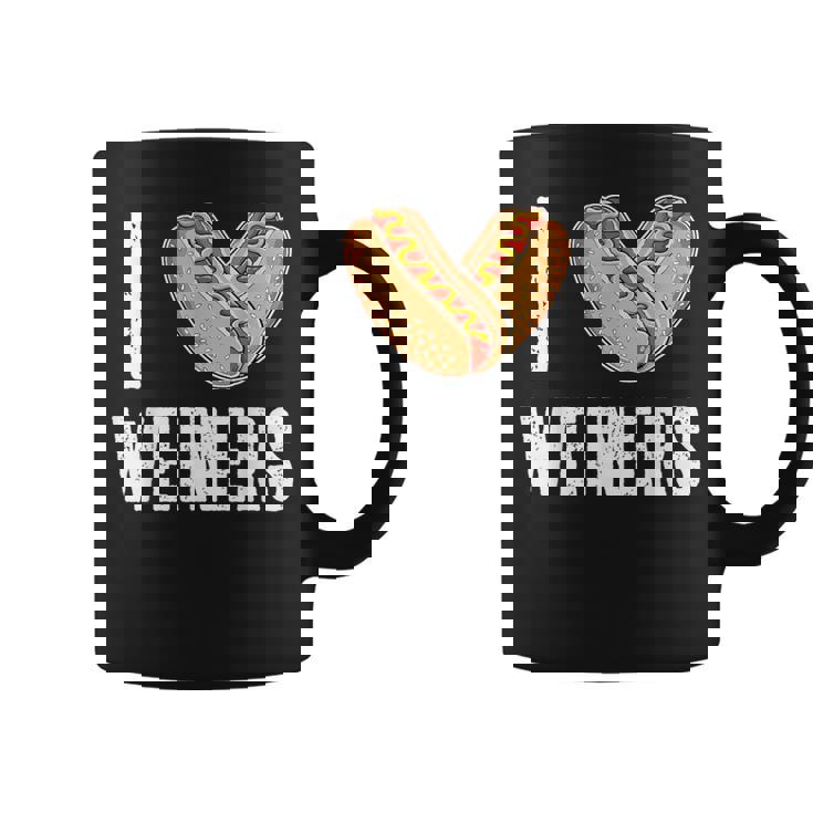 Hotdog I Love Weiners Gag Humor Hotdog Lover Coffee Mug | Mazezy