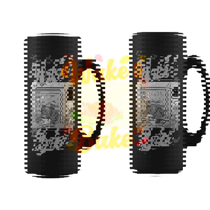 Thanksgiving Wake Bake Turkey Feast Meal Dinner Chef Coffee Mug - Monsterry