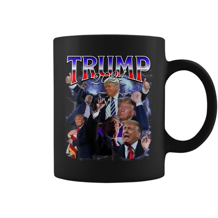 Trump 2024 Campaign 90S Trendy Bootleg Style Coffee Mug - Monsterry AU