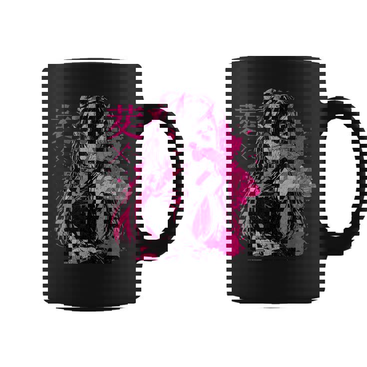 Goth Grunge Demon Anime Girl Waifu Horror Alt Aesthetic Coffee Mug ...