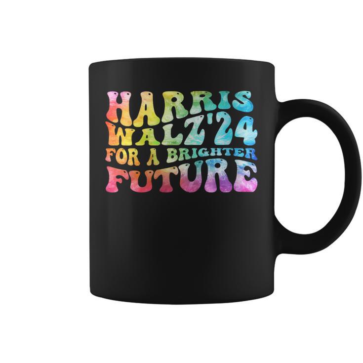 Harris Waltz For A Brighter Future Harris Walz 2024 Tie Dye Coffee Mug ...