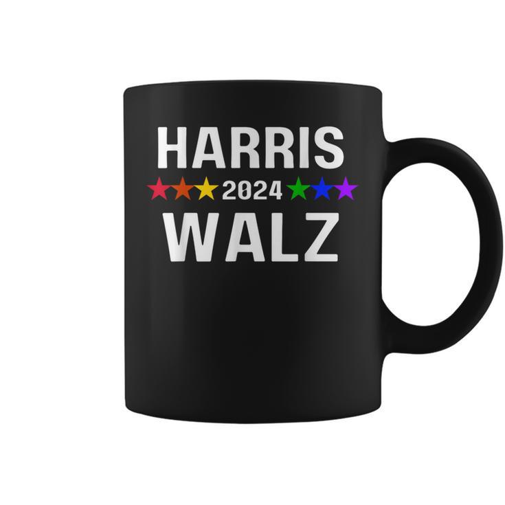 Harris Walz 2024 Lgbtq Gay Pride Rainbow Kamala Harris Coffee Mug ...