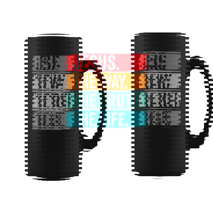 Jesus The Way The Truth Life Bible Verse Christian Worship Coffee Mug ...