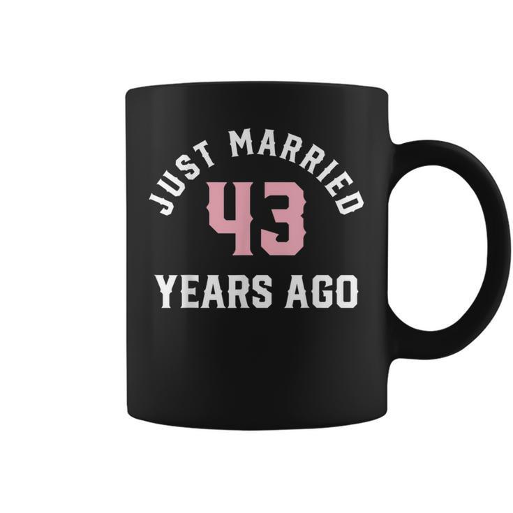 Just Married 43 Years Ago Husband And Wife Coffee Mug - Monsterry UK