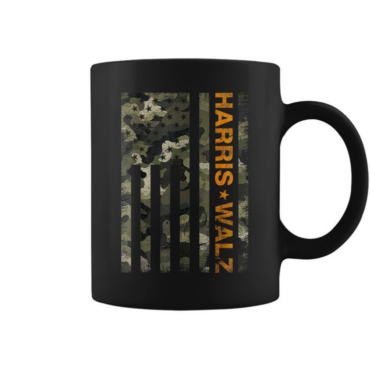 Kamala Harris 2024 President Usa Camouflage Dudes Walz Waltz Coffee Mug ...
