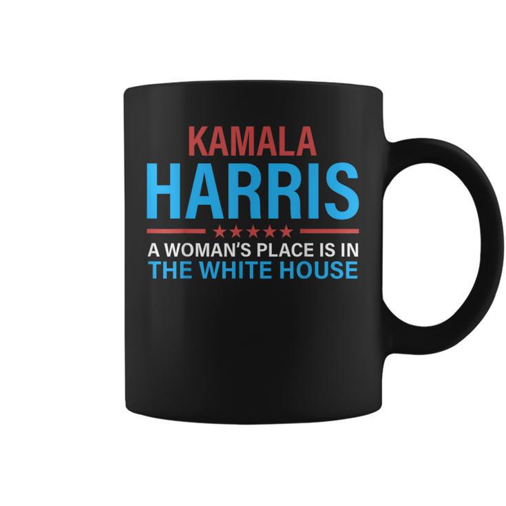 Kamala Harris 2024 A Woman's Place Is In The White House Coffee Mug ...