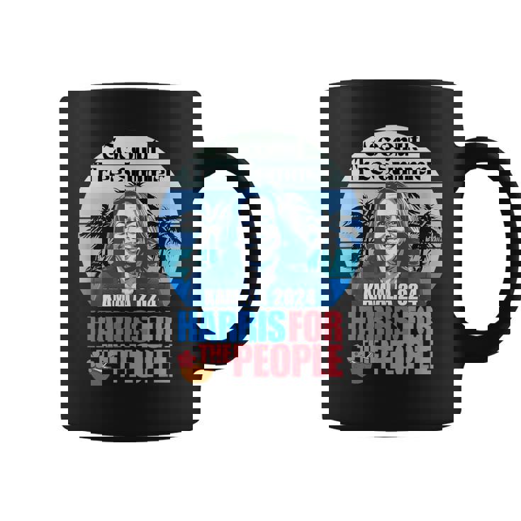 Kamala Harris Coconut Tree Summer Coffee Mug - Monsterry