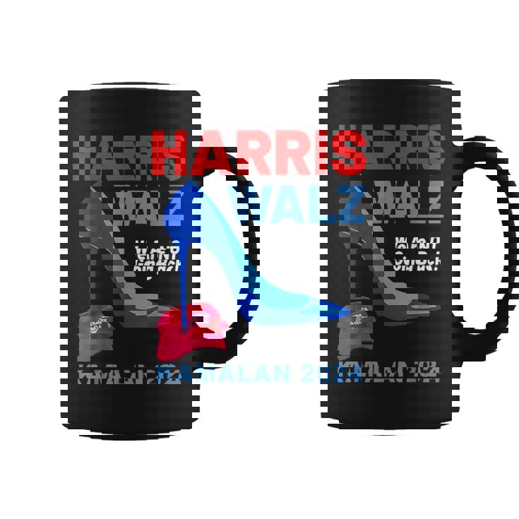 Kamala Harris Heels Stepping On Red Maga Hat Coffee Mug | Mazezy