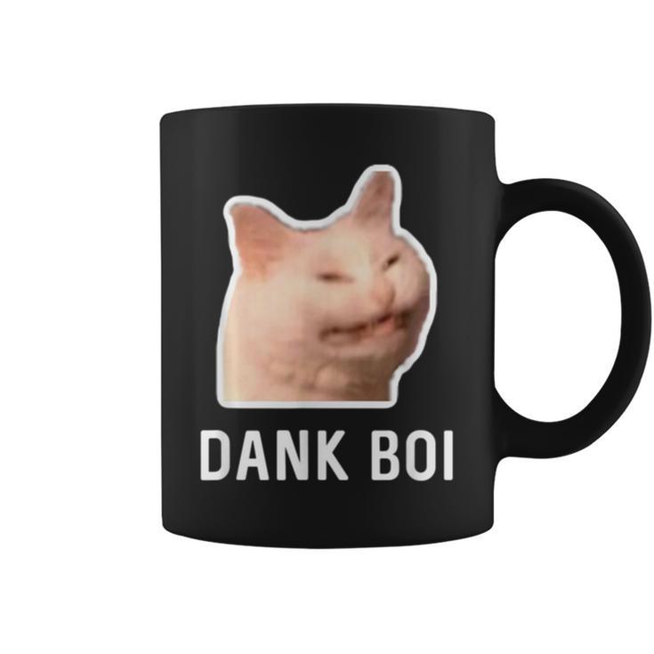 Laughing Confused Cat Dank Boi Meme Internet Millennial Coffee Mug ...