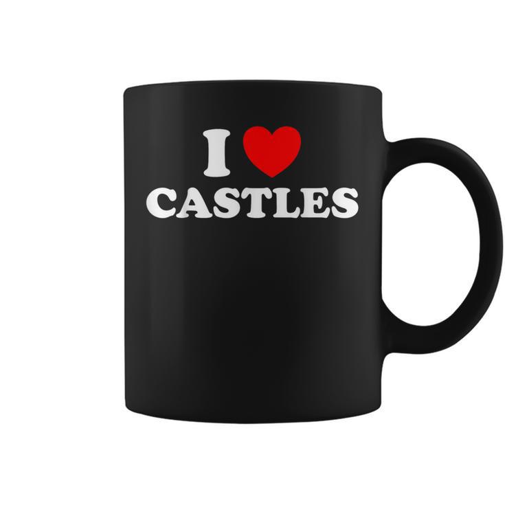 I Love Castles Medieval Times Architecture Knight Fan Coffee Mug - Seseable
