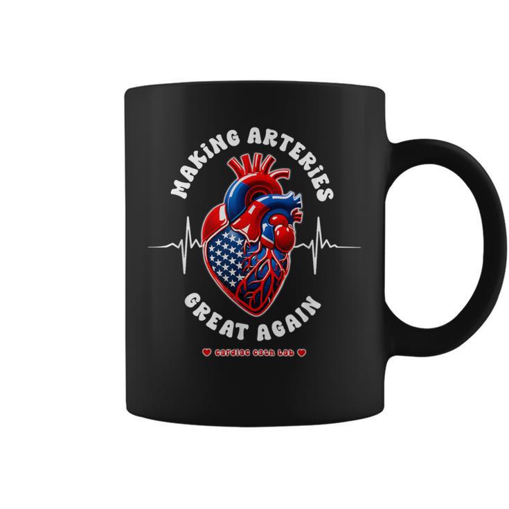Making Arteries Great Again Cardiac Cath Lab Coffee Mug | Mazezy