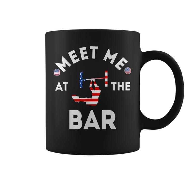 Meet Me At The Bar Gymnastics Usa American Sport Gym Coffee Mug - Monsterry