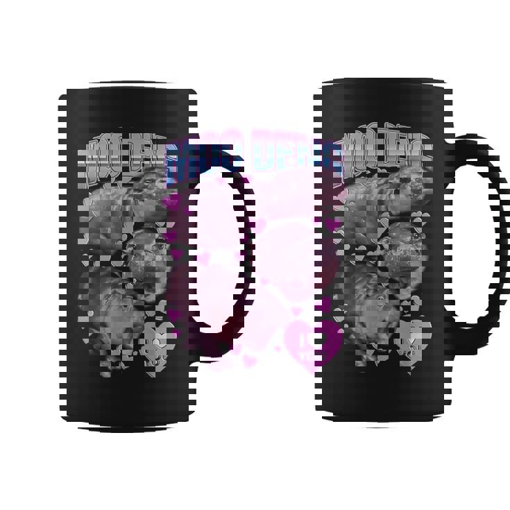 Moo-Deng The Famous Baby Hippo I Love Moo-Deng Queen Meme Coffee Mug ...