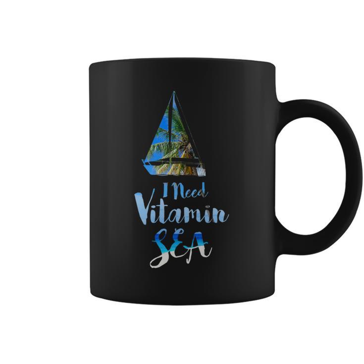 I Need Vitamin Sea Ocean Beach Boat Sailing Love Coffee Mug - Monsterry AU
