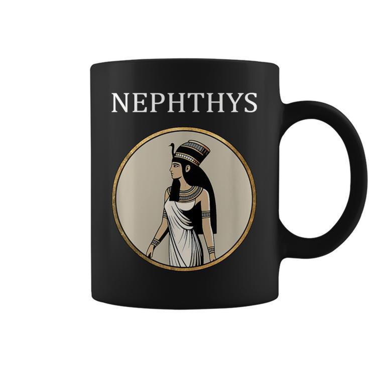 Neftis Diosa Egipcia De La Muerte Los Hogares Y El Aire Taza de café ...