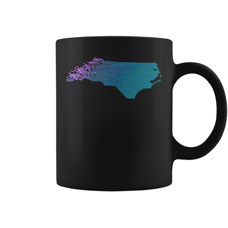 North Carolina Division Topography Elevation Map Of Nc Coffee Mug ...