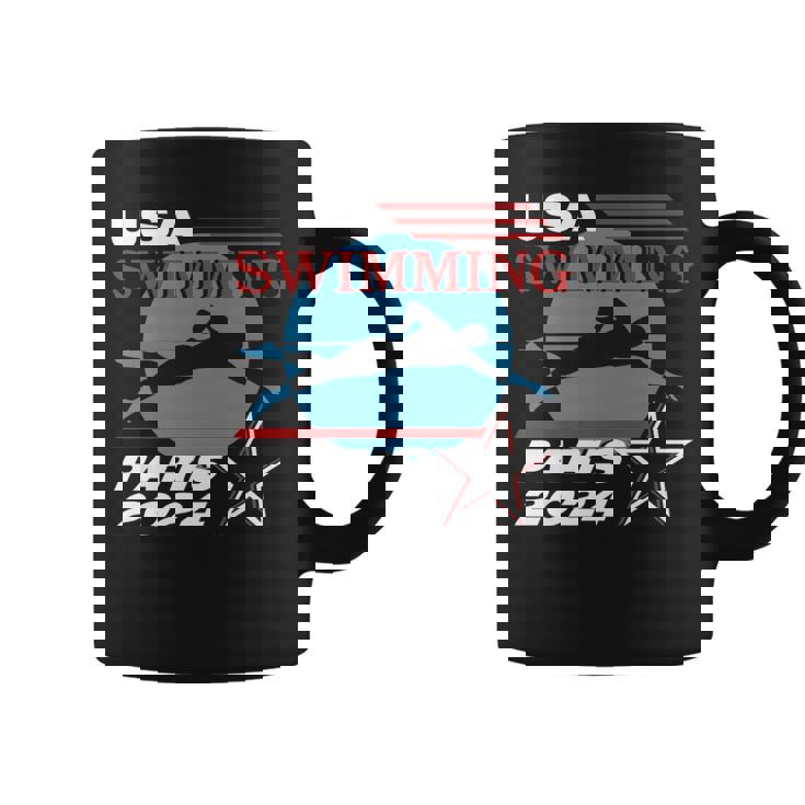 Paris 2024 Summer Games Team Usa Swimming America Sports Coffee Mug ...