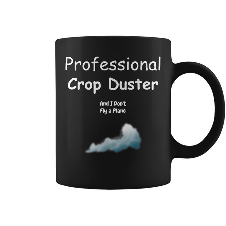 Professional Crop Duster With Gas Cloud Fart Coffee Mug - Monsterry