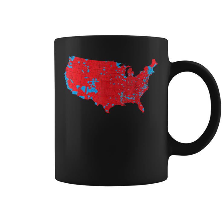 Red Wave Map Of Usa In The 2024 Presidential Election Maga Coffee Mug ...