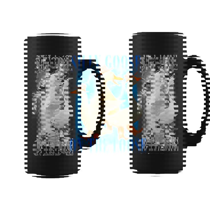 Retro Goose Aesthetic Trendy Meme Silly Goose On The Loose Coffee Mug ...