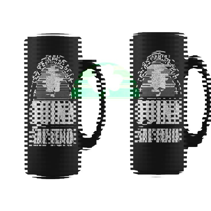 Retro Quinn Family Reunion Irish Coffee Mug - Monsterry