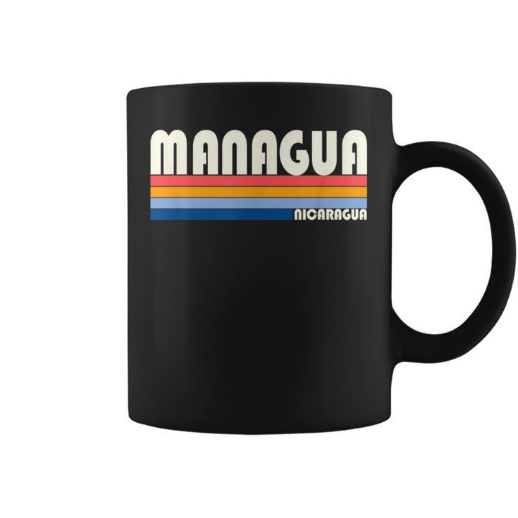 Retro Vintage 70S 80S Style Managua Nicaragua Coffee Mug - Monsterry