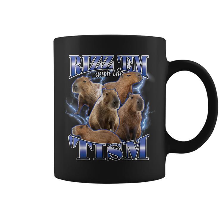 Rizz Em Con El Tism Capybara Meme Divertido Autismo Rizzler Taza de ...