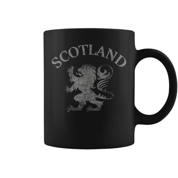 Scotland Flag Vintage Scottish Pride Rampant Heraldry Lion Coffee Mug ...