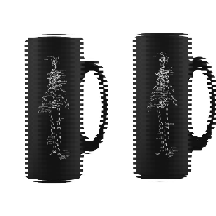 Skeleton Skeletal System Anatomy Names Of Bones Coffee Mug - Monsterry