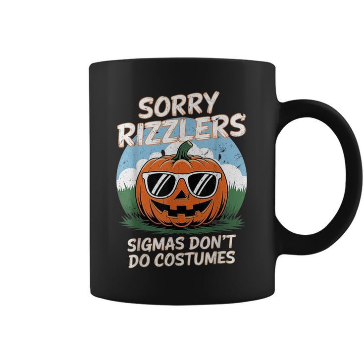 Skibidi Toilet Sigmas Don't Do Costumes Halloween Coffee Mug | Mazezy