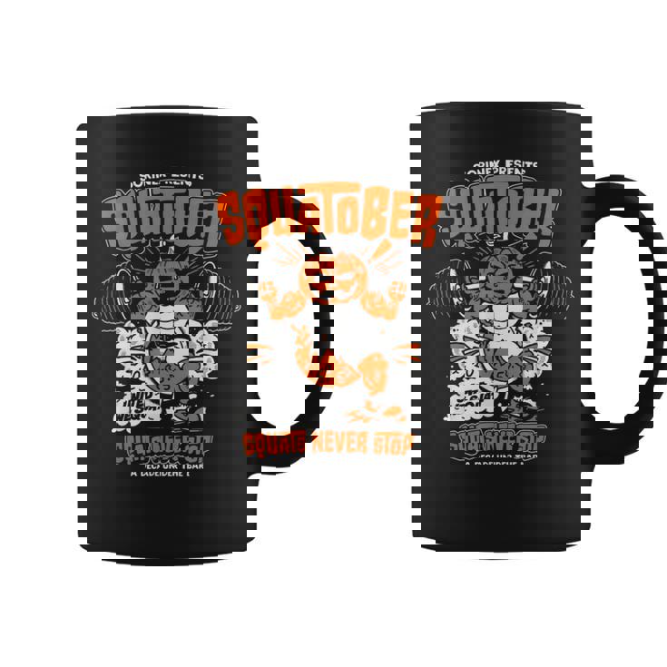 Sorinex Presents Squatober Squats Never Stop Coffee Mug | Mazezy