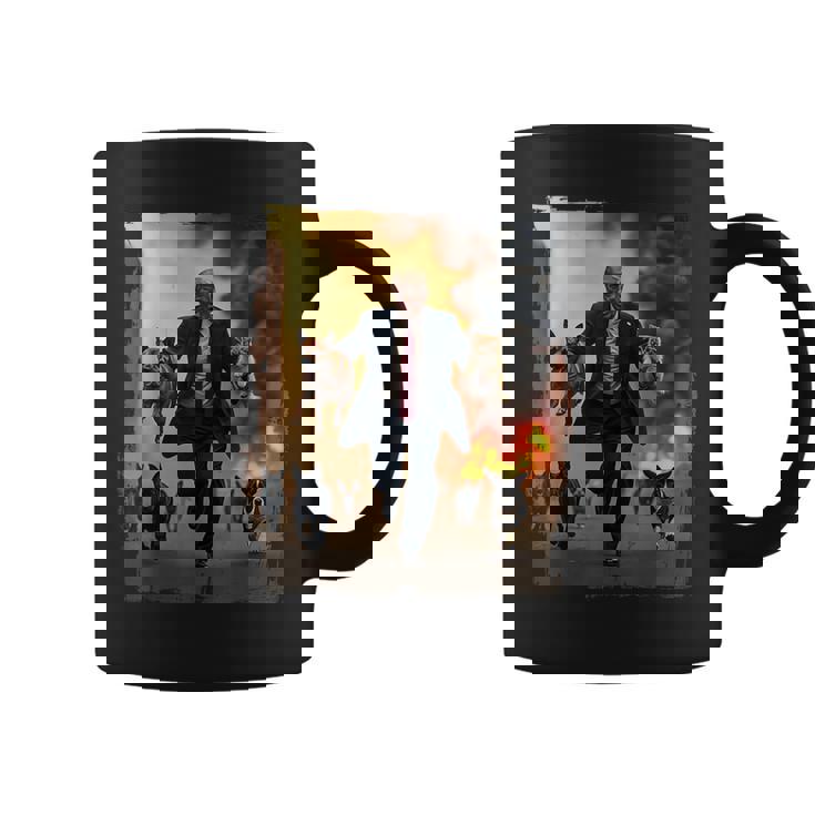 Trump Saves Dogs Us Election 2024 Republican Coffee Mug | Mazezy