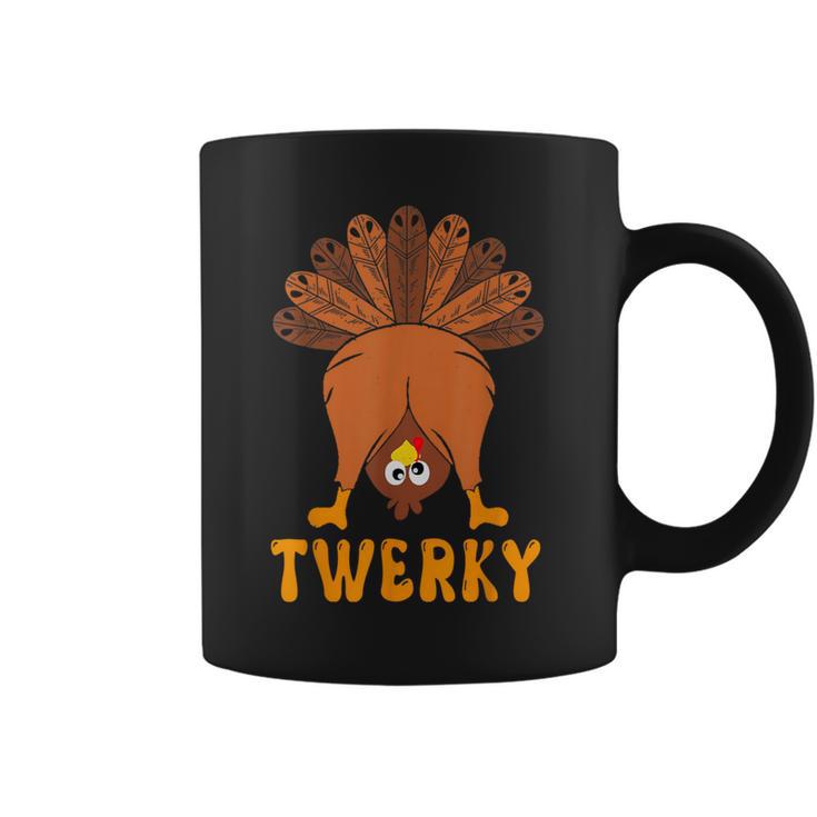 Twerky Turkey Butt Thanksgiving Twerk Dance Pun Coffee Mug | Mazezy