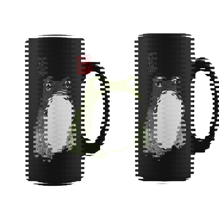 Unhappy Grumpy Unimpressed Japanese Frog Toad Coffee Mug | Mazezy