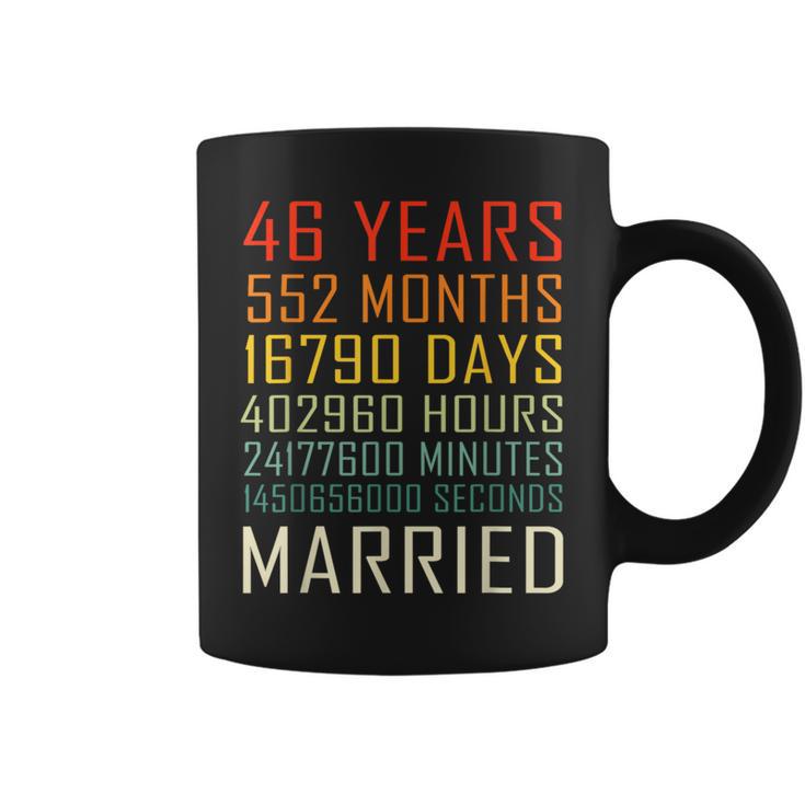 Vintage 46 Years Months Married 46Th Wedding Anniversary Men's T-shirt ...